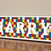 Lego Name Sign for a wall or door. Lego room sign lego party