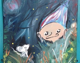 Mooning gnome | Etsy