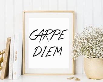 Carpe diem sign | Etsy