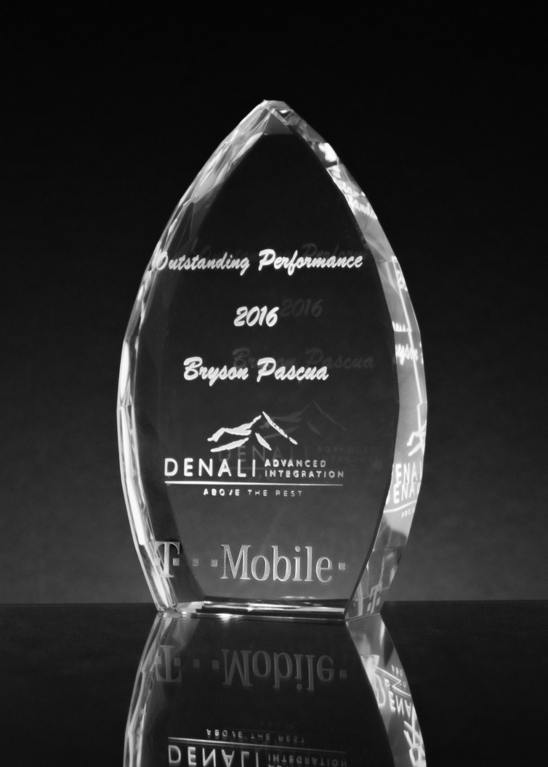 Personalized Engraved Crystal Award Custom Trophy Custom
