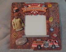 Unique firefighter frame related items | Etsy