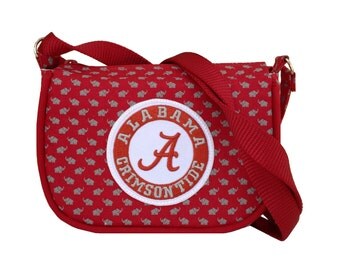 Handmade ALABAMA purse Roll Tide Handbag Football tote