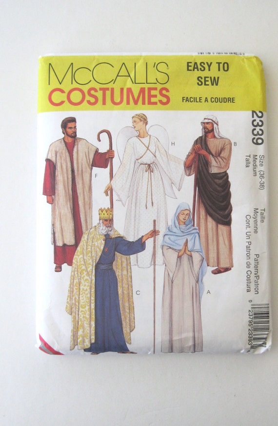 Adult Nativity Costume Pattern McCalls 2339 Angel Kings Wise