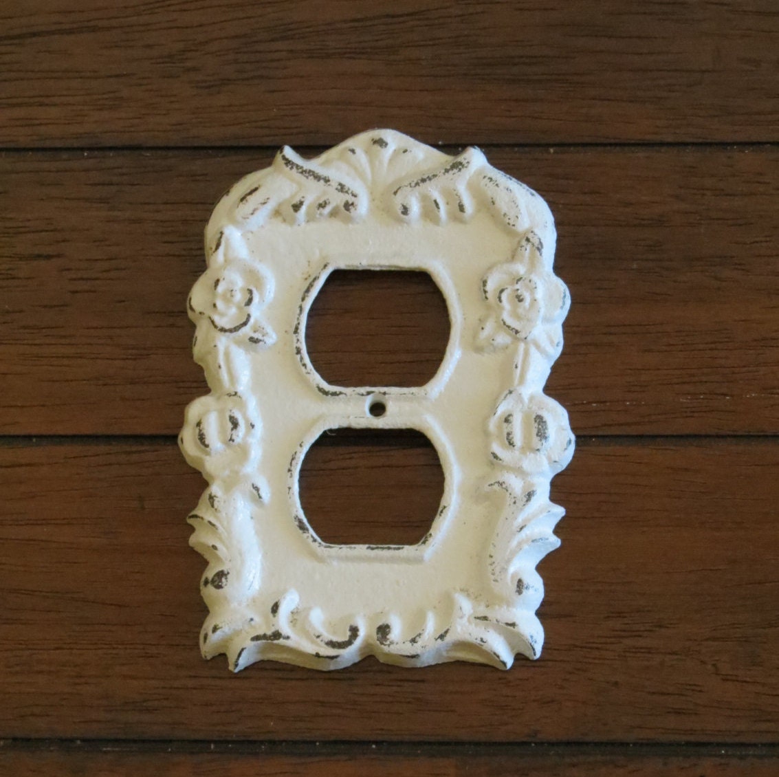 Antique White Decorative Electrical Outlet by VeritasInspired