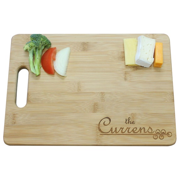 Wood Cutting Board Custom Cutting Board Personalized Bamboo