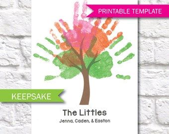 Mistletoes Footprint Printable Template Christmas DIY Craft