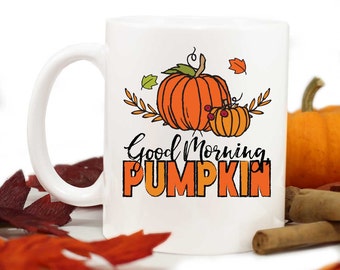 Morning pumpkin mug | Etsy