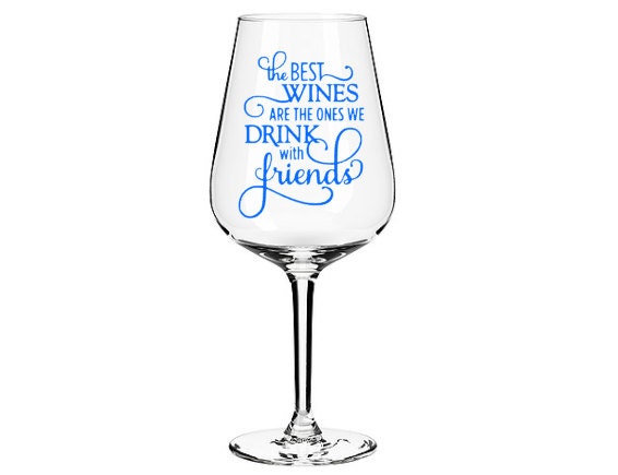 Wine Glass Sticker Vinyl Decal For Glass By Vivavinylstickers