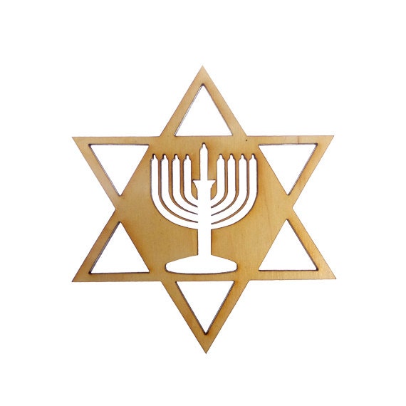 Star of David Ornament Menorah Hanukkah Decoration