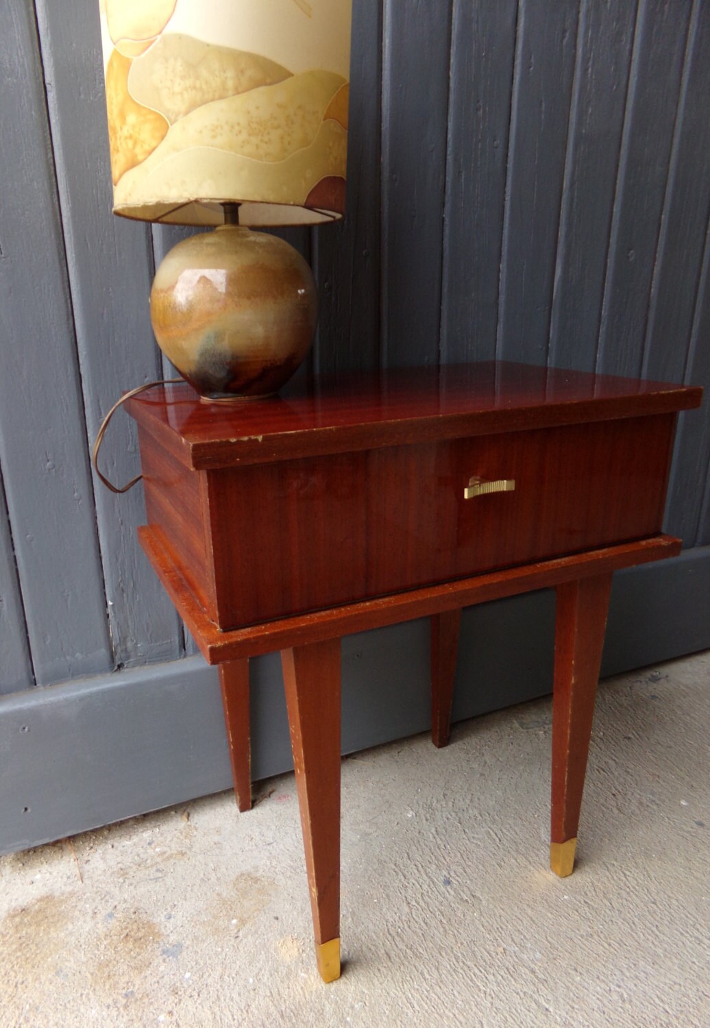 Fabulous funky French vintage 1950s bedside table, night stand. – Haute ...