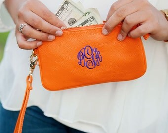 Unique monogrammed wallet related items | Etsy