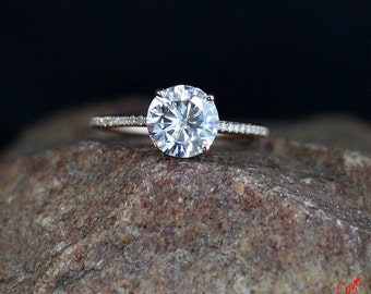 Moissanite ring set | Etsy