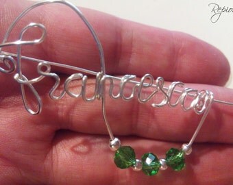 Wire name pin | Etsy