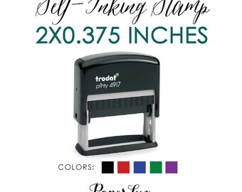 Custom Rubber Stamp 3x3 inches Logo Stamp by PaperLuxStationery