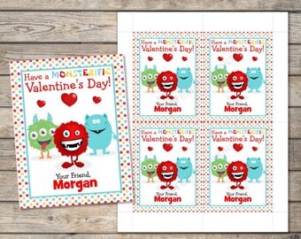 Monster valentine | Etsy