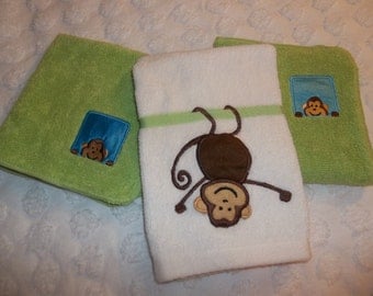 Monkey towel | Etsy