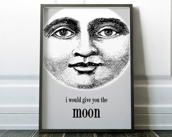 Moon printable | Etsy