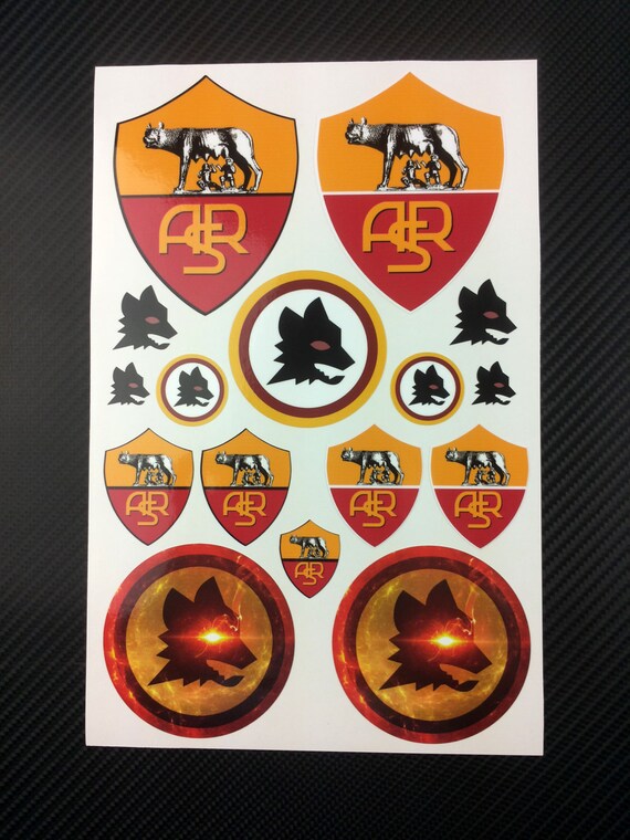 AS roma stickers high quality decals laminated by MADMOTOGraphics