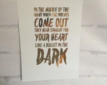 Unique wolf quote related items | Etsy