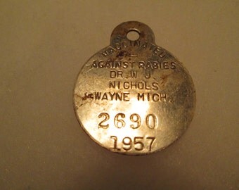 Rabies dog tags | Etsy