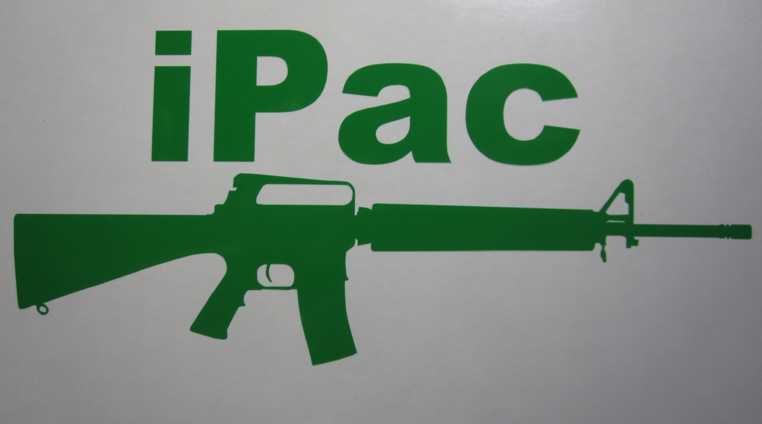 iPac Vinyl Decal/Sticker Available in 24 Colors ip20