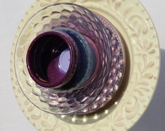 Recycled glass art | Etsy