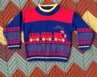 Train sweater | Etsy