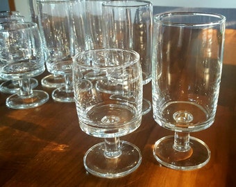 Footed water goblets | Etsy