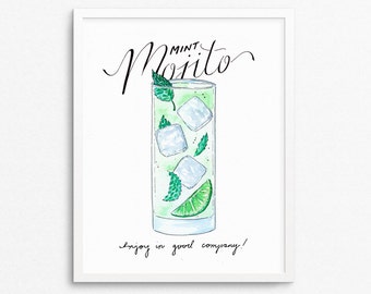 Mojitos sign | Etsy