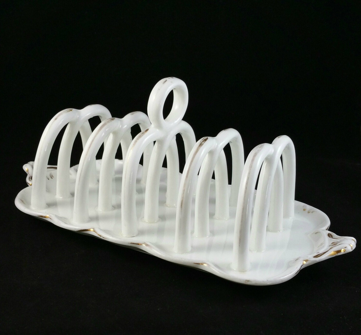 Vintage Porcelain Toast Rack Vintage Toast Holder 4 Slice