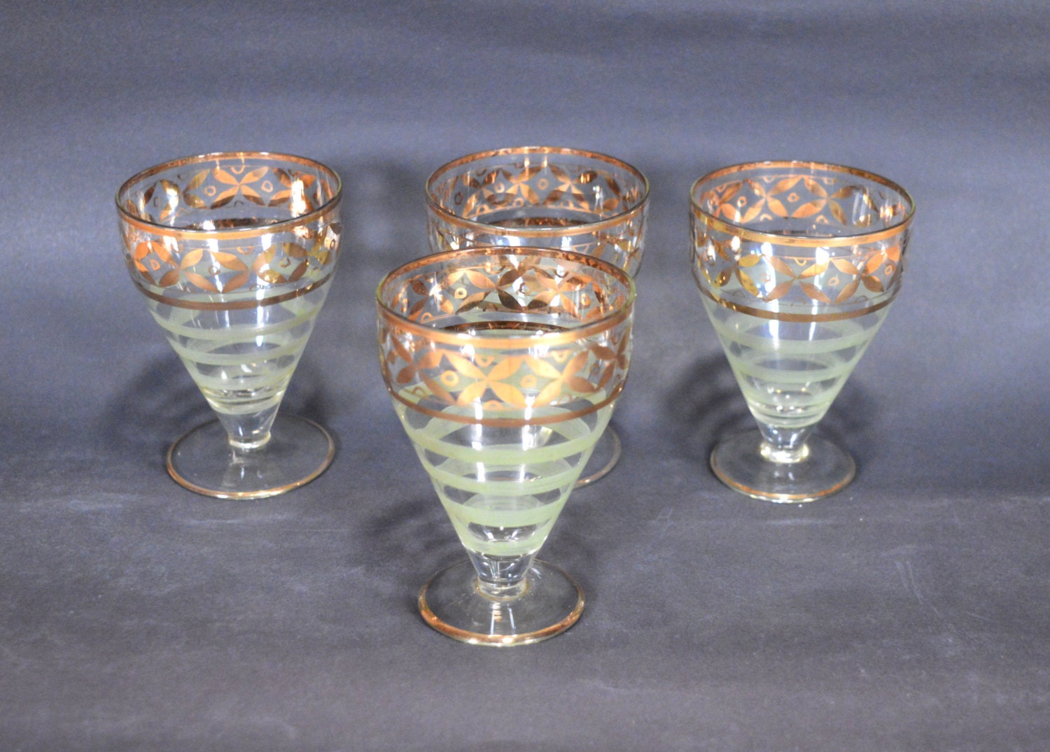 Vintage Drinking Glasses Awesome Glasses Set Of 4 Brandy