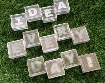 Small plastic letter | Etsy