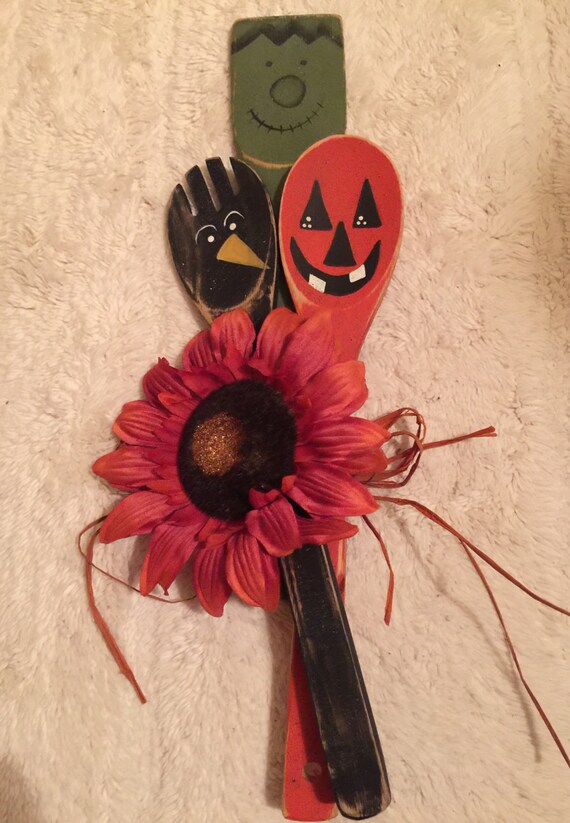 Halloween Wooden Spoons Fall Wooden SpoonsDecorative Wooden