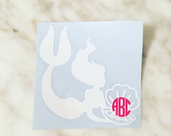 Mermaid name decal | Etsy