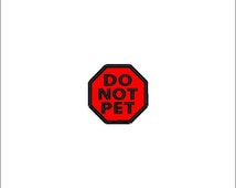 Unique do not pet patch related items | Etsy