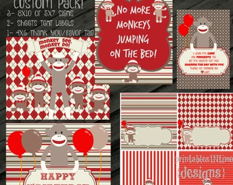 Sock monkey party | Etsy