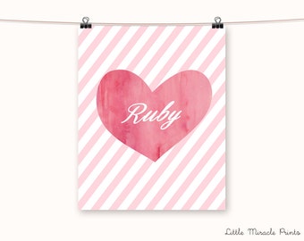 Ruby name art | Etsy