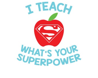 Superhero teacher | Etsy