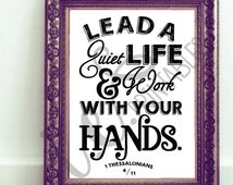 Unique lead a quiet life related items | Etsy