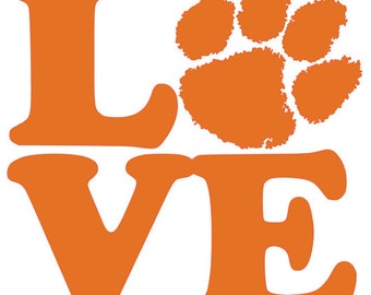 Clemson decal | Etsy