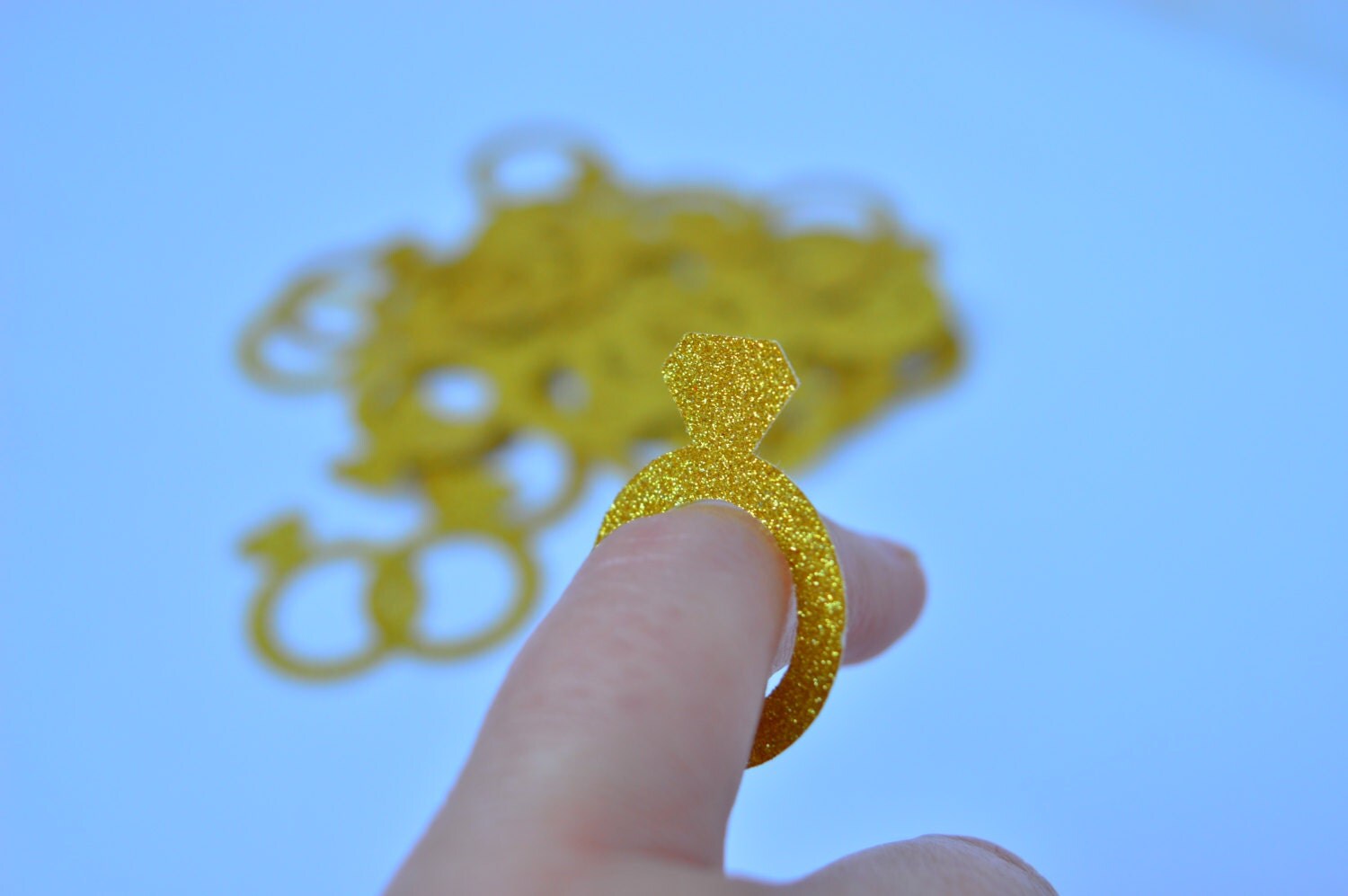 Rings Gold Confetti Engagement Ring Confetti Bachelorette