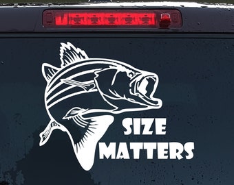 Funny fishing decal | Etsy