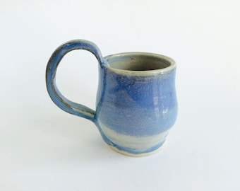 Blue pottery mugs | Etsy