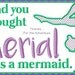 Aerial Gymnastics Applique Design Inspired by Ariel The