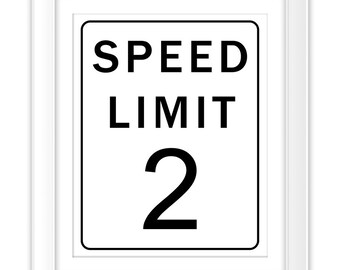 Speed limit sign | Etsy