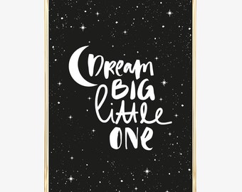 Dream big poster | Etsy