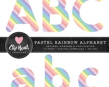 Popular items for rainbow letters on Etsy