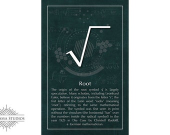 Math Poster Integral Calculus Printable Poster Maths