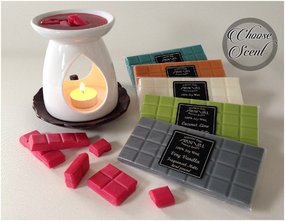 Highly Scented 100% natural SOY WAX MELT bar 100hr burn