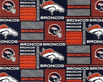 Unique denver bronco fabric related items | Etsy